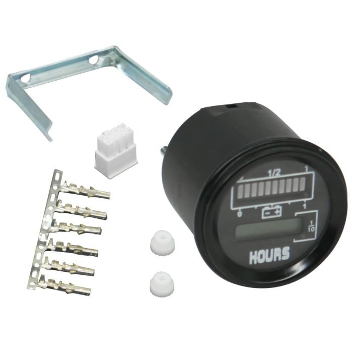 Round Battery Meter Hour Meter 803RB1224BCG301C Curtis