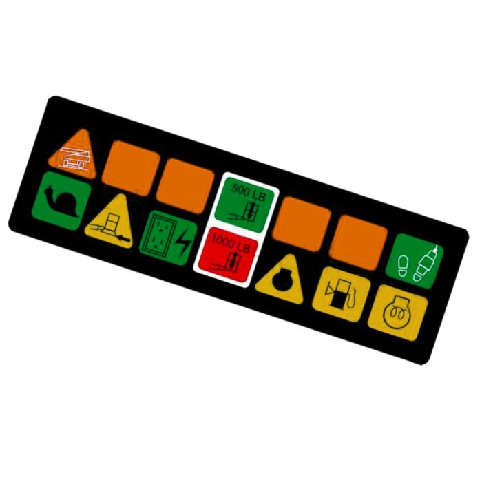 Platform Light Panel Display Decal 1702387 JLG