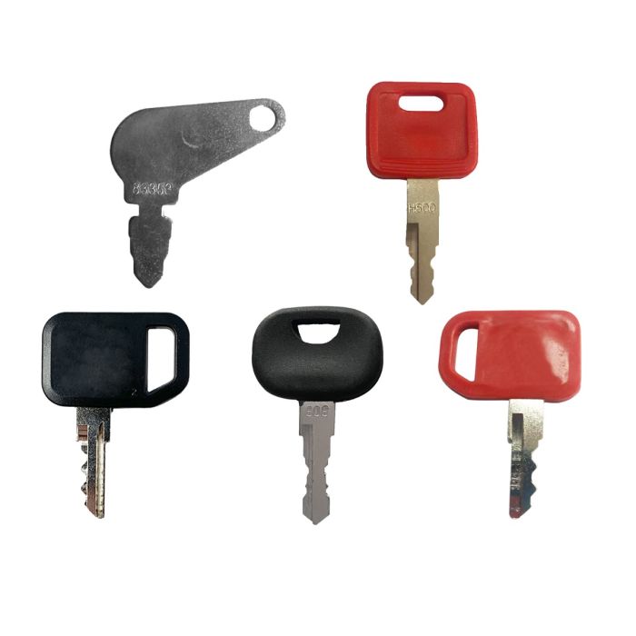Heavy Equipment Ignition Keys Set 5Pcs Bobcat Komatsu Hitachi ...