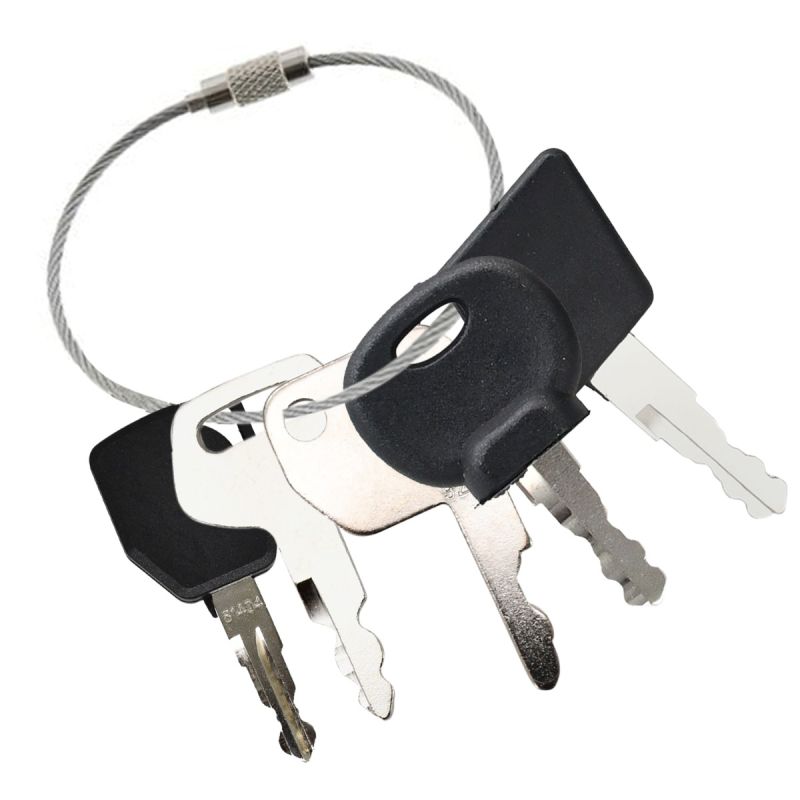 5PCS Ignition Key Set 14607 JCB Caterpillar Dynapac