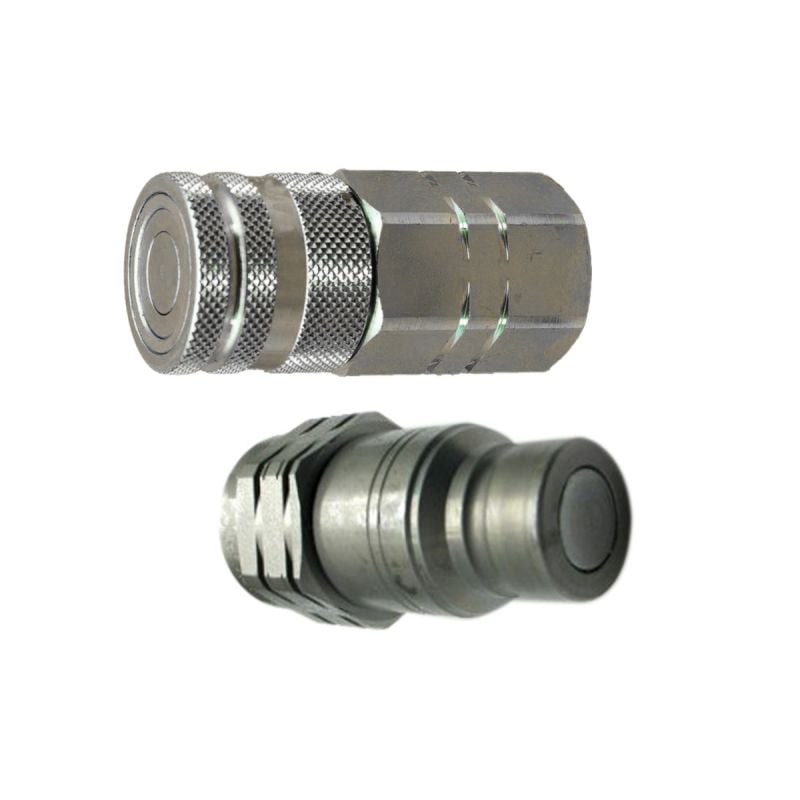 Male Female Hydraulic Flat Face Quick Coupler Set 195-6525 Caterpillar CAT
