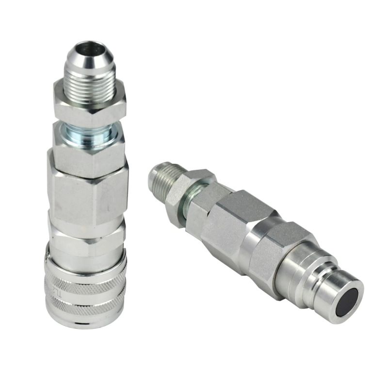 Flat Face Hydraulic Quick Connect Coupler Set FEM-502-10BMF FEM-501 ...