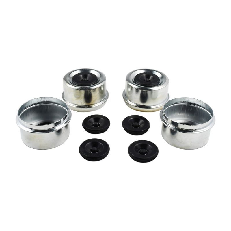 4PCS 2.44inch Trailer Bearing Dust Cap Trailer Axle Dust Cap Axle Wheel ...