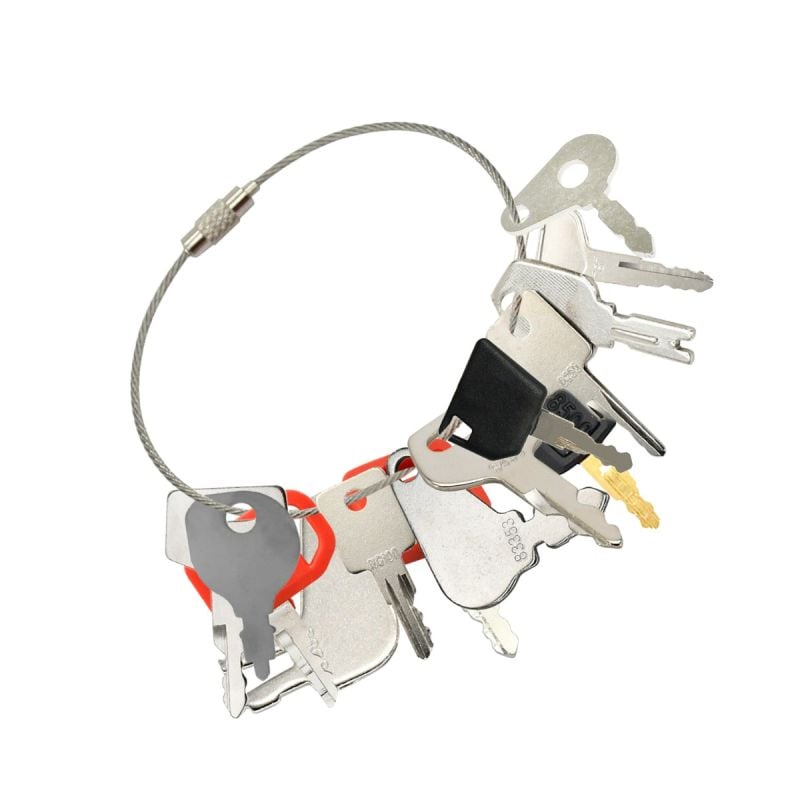 14 Pcs Ignition Keys Set Komatsu Bobcat Case JCB Caterpillar Hyster ...