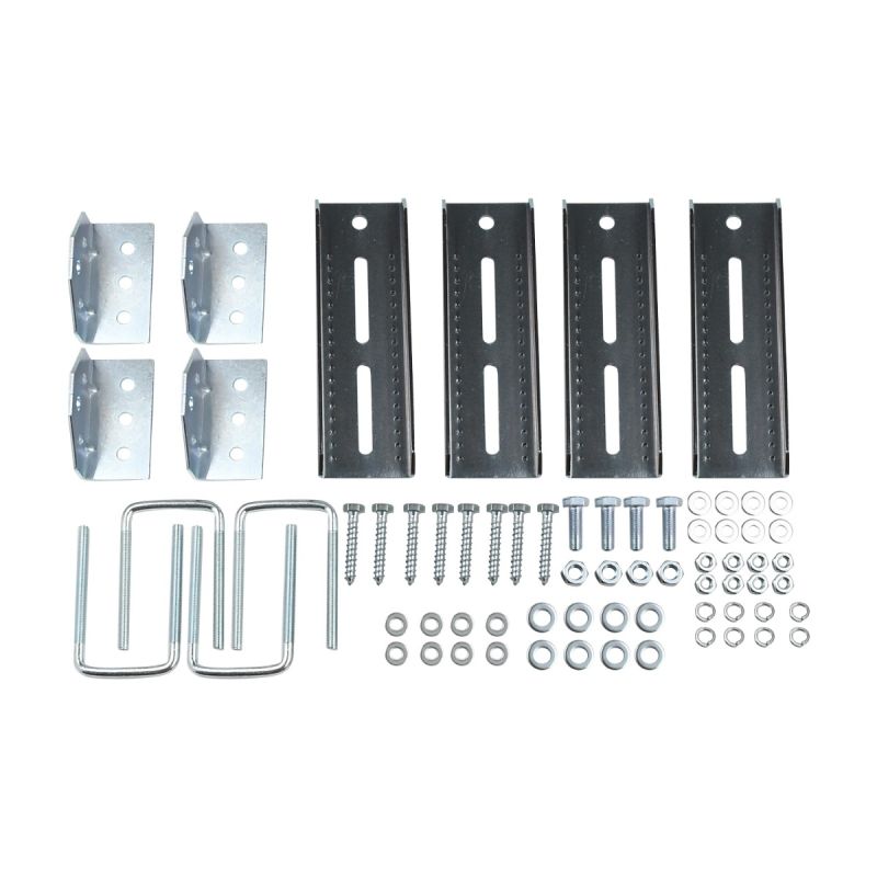 8 Galvanized Swivel Top Bunk Bracket Kit with Hardware 3x3 , 2x3 , 1 ...