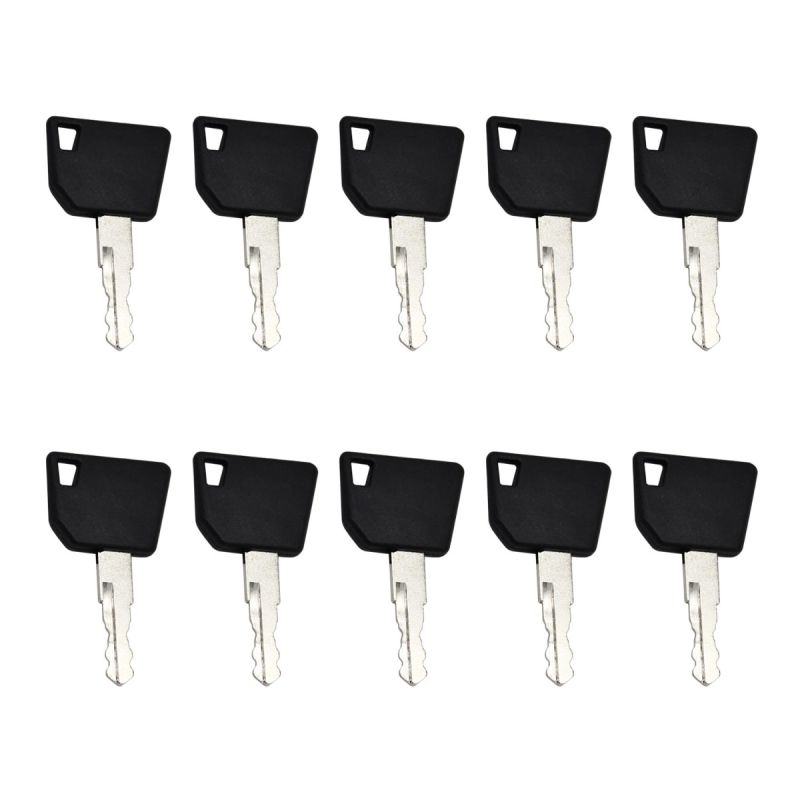 10pcs Ignition Keys 14607 Caterpillar Bobcat Bomag Dynapac Ford Gehl ...